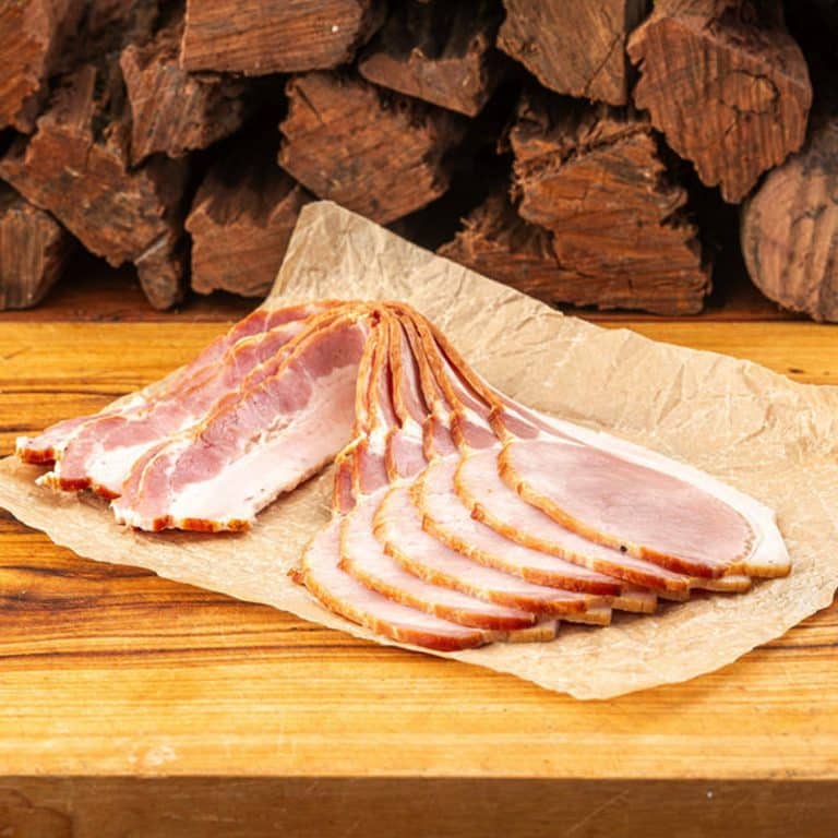WOOD SMOKED MIDDLE BACON - FREE RANGE - Budd's Butchers